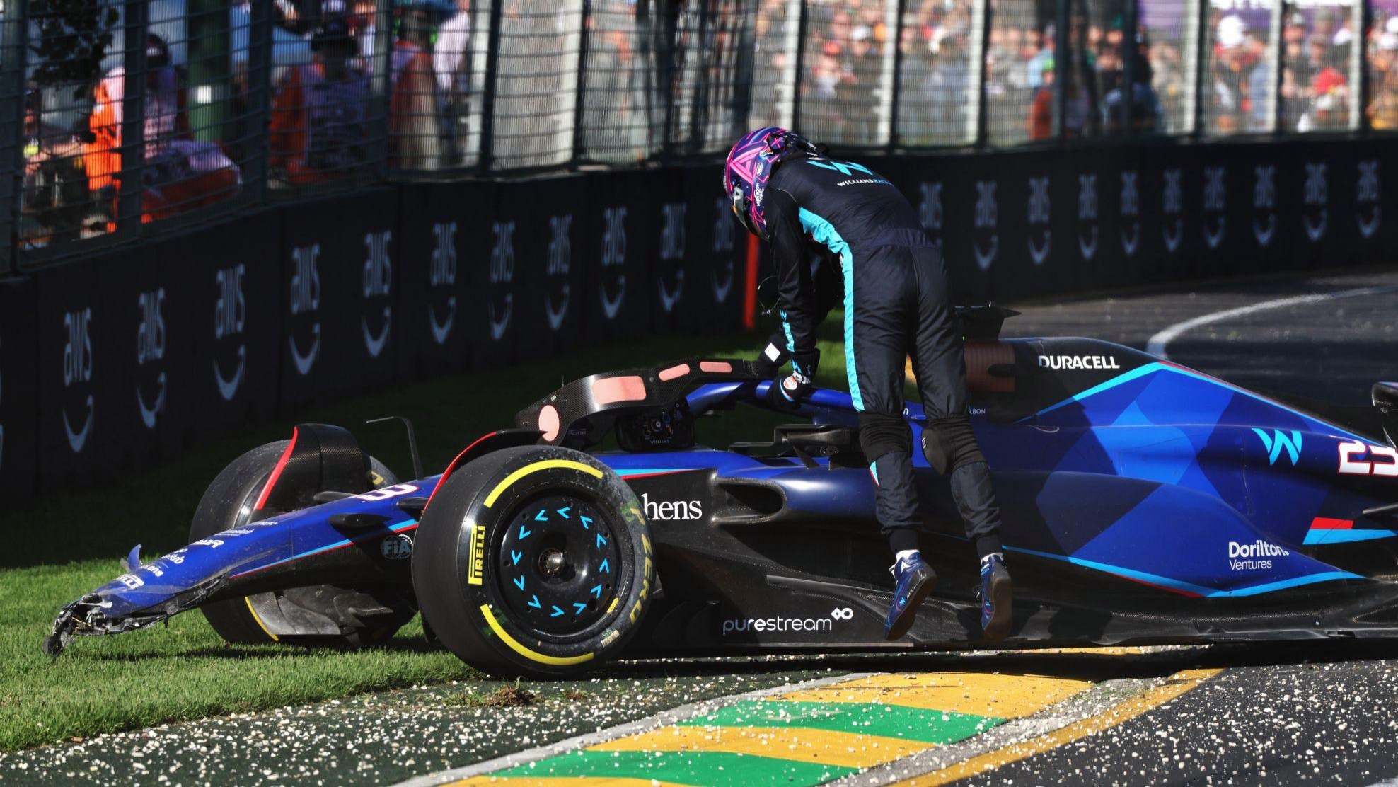 What happens to a damaged Formula 1 chassis after a crash?